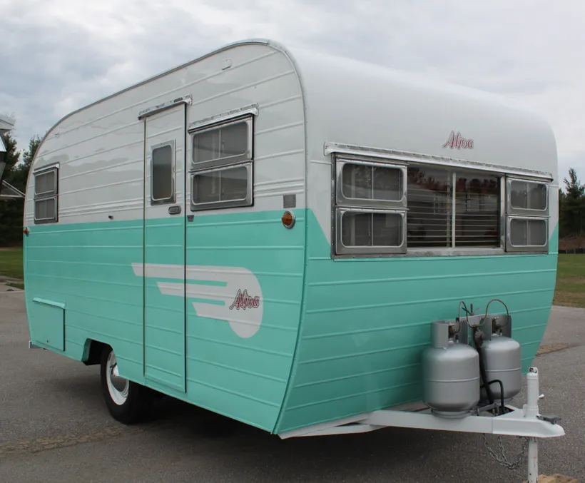 Restored 1955 Aljoa Sportsman Travel Trailer - Hemmings.com