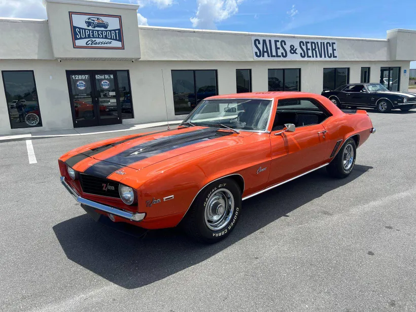 First Gen 1969 Chevrolet Camaro With 350 V8 & 4-Speed in Hugger Orange ...